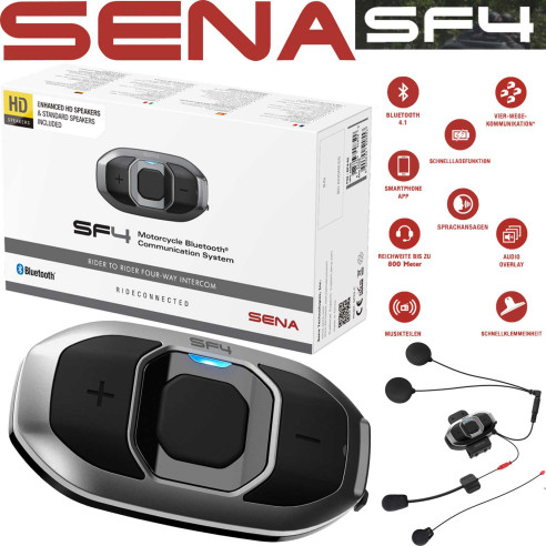 Køb Sena SF4 HD motorcykel headset| Bikeroutfit.dk
